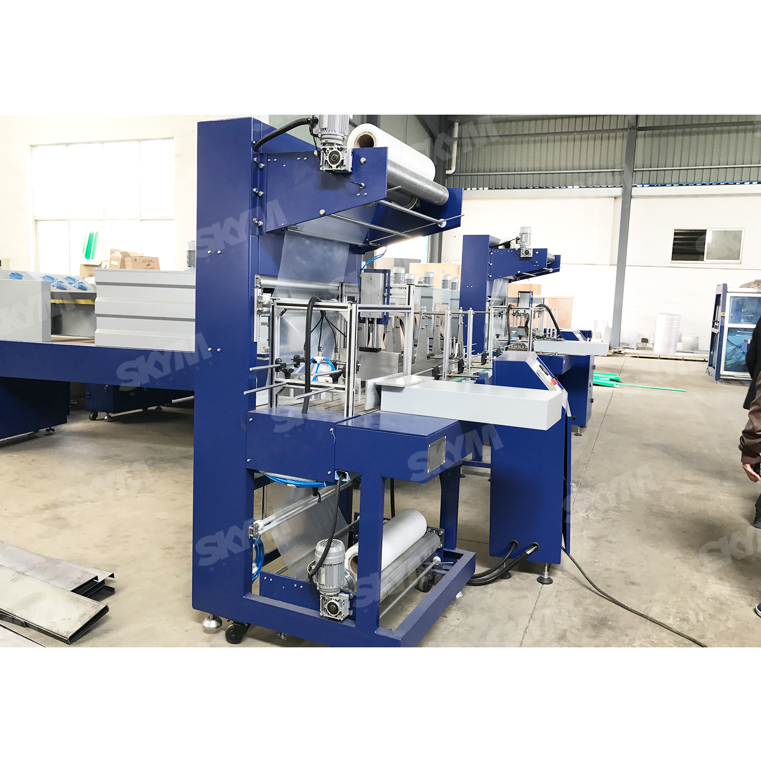 Colorful PE Film Beverage Bottles Wrapping Packaging Machine from China ...